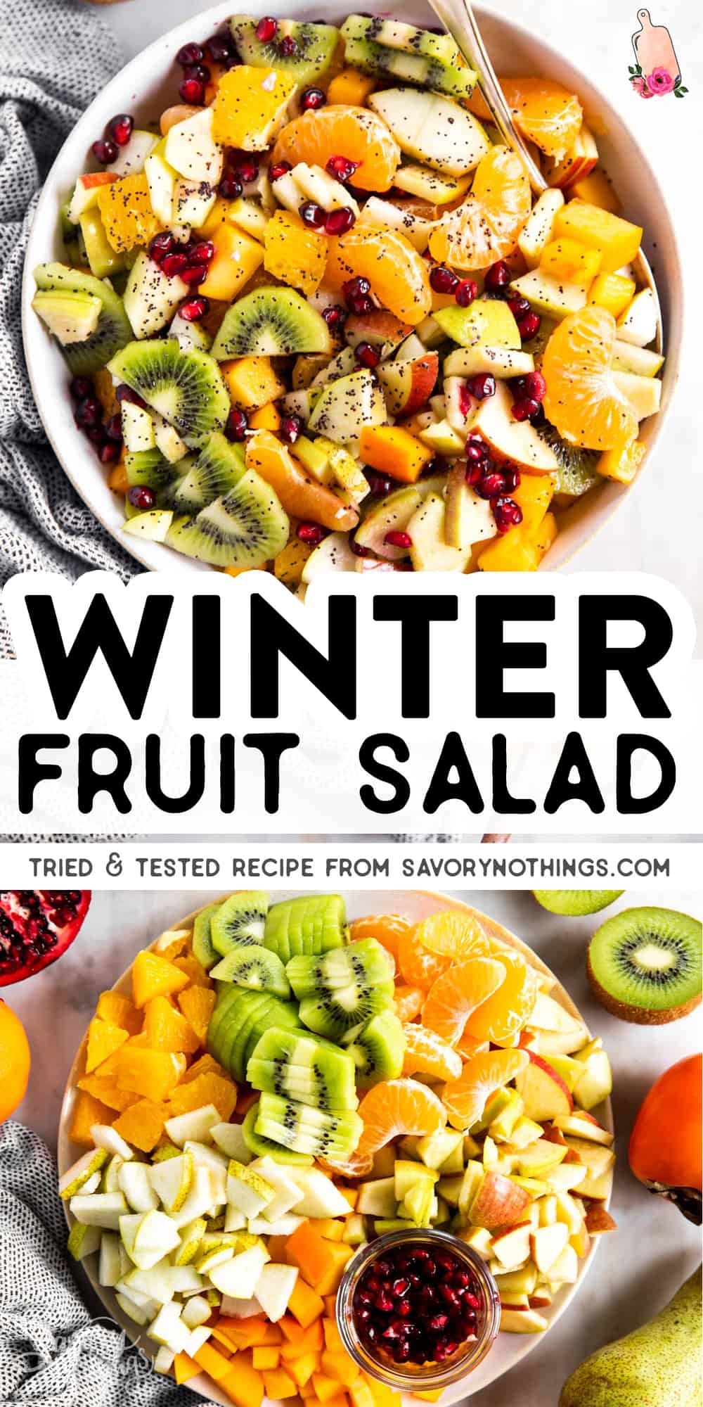 Winter Fruit Salad Recipe | Savory Nothings