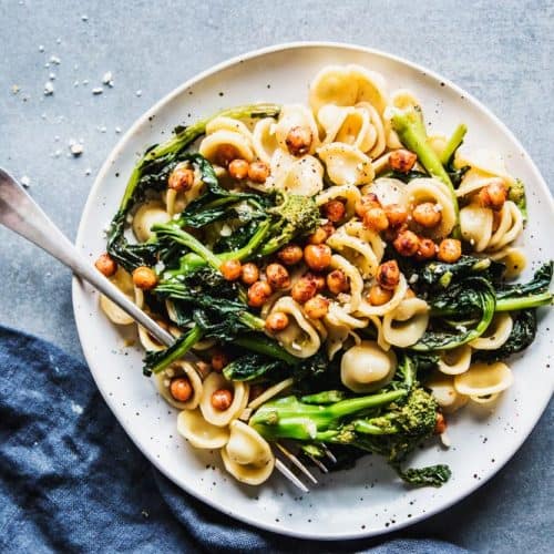 Broccoli Rabe Pasta with Smoky Chickpeas | Savory Nothings