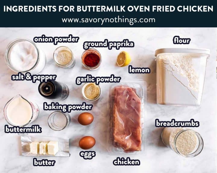 Truly Crispy Buttermilk Oven Fried Chicken - Savory Nothings