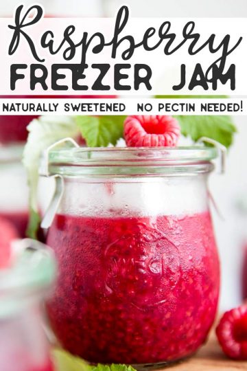 Freezer Raspberry Jam | Naturally Sweetened - No Pectin - Easy!
