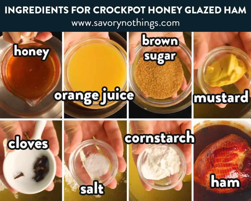 Crockpot Honey Glazed Ham Recipe - Savory Nothings
