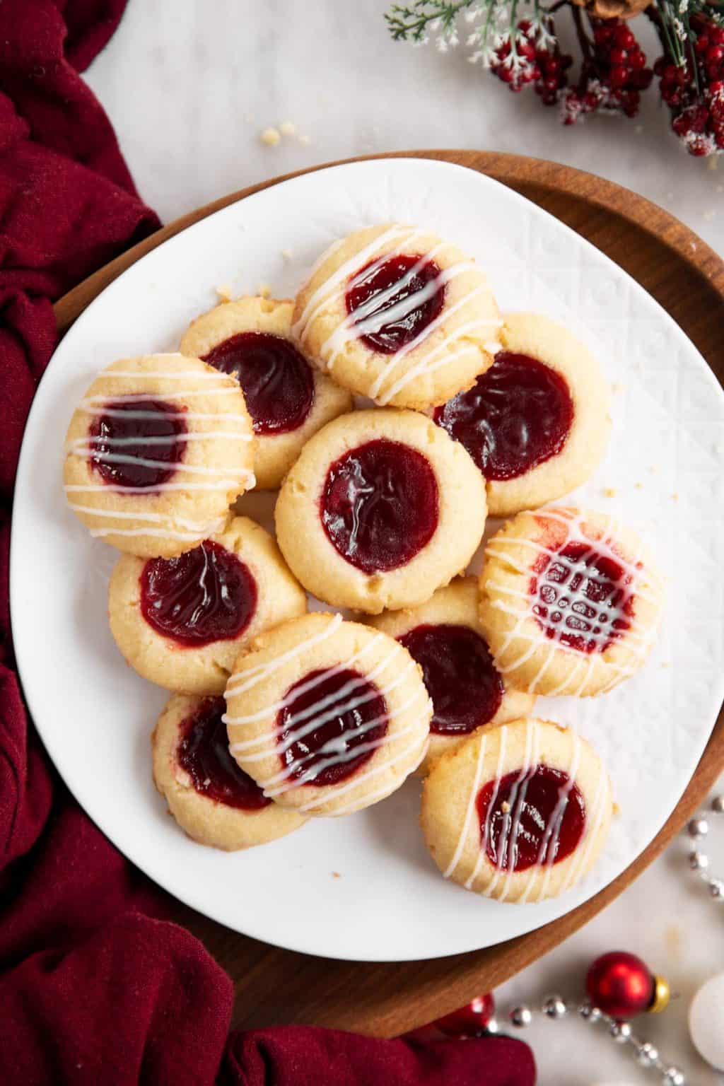 Shortbread Thumbprint Cookies Recipe - Savory Nothings
