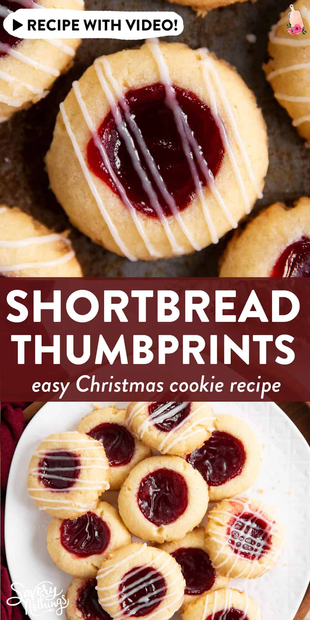 Shortbread Thumbprint Cookies Recipe | Savory Nothings
