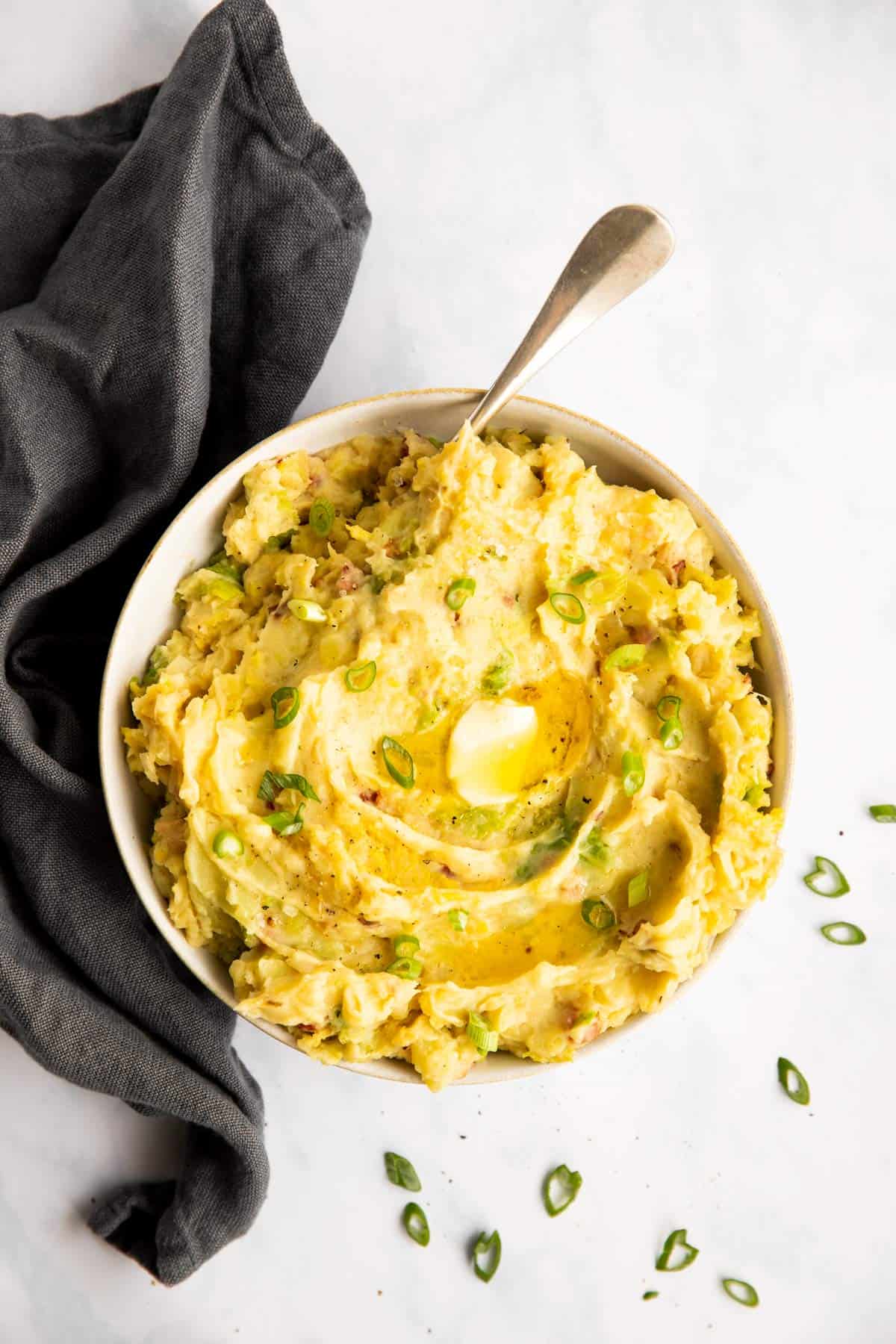 Colcannon Recipe - How to Make Irish Mashed Potatoes with Cabbage and Bacon