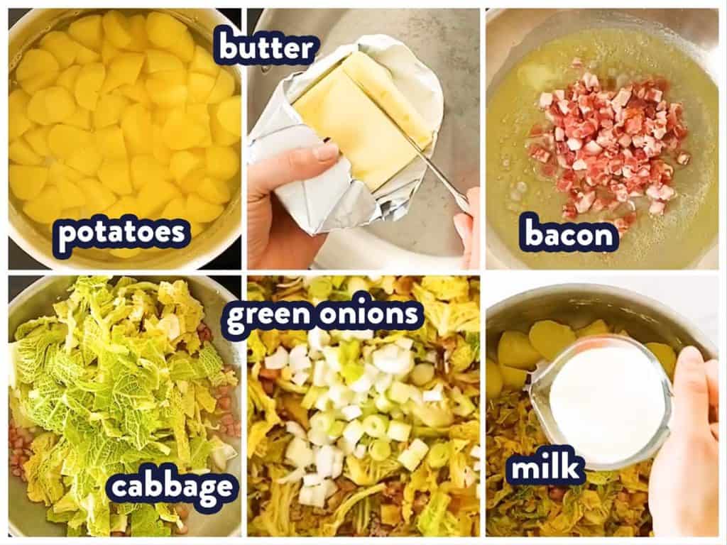 Colcannon Recipe - How to Make Irish Mashed Potatoes with Cabbage and Bacon