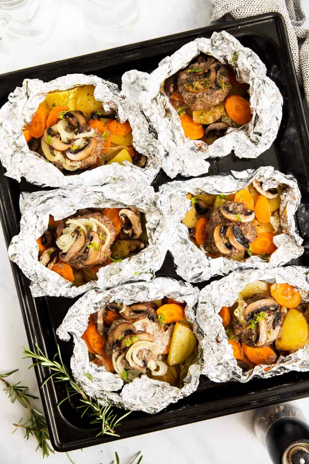 Hobo Dinner Foil Packets - Savory Nothings