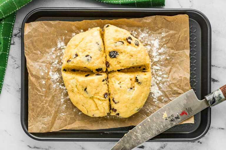 Sweet Irish Soda Bread with Raisins Recipe - Savory Nothings