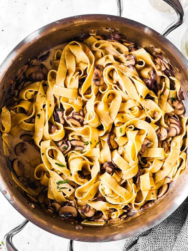 Vegetarian Mushroom Stroganoff Recipe - Savory Nothings