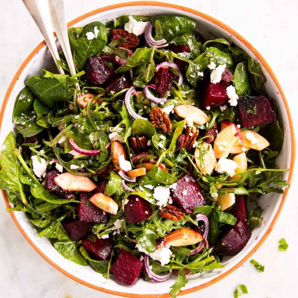 Roasted Beet Salad with Goat's Cheese Recipe - Savory Nothings