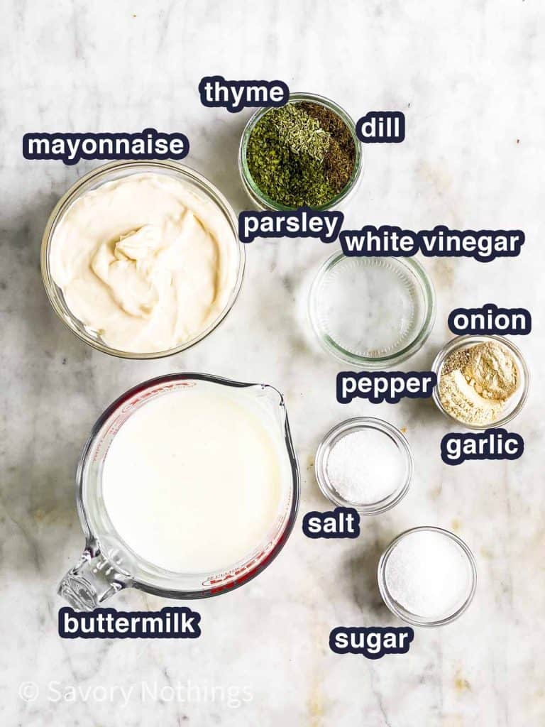 Homemade Ranch Salad Dressing Recipe - Savory Nothings