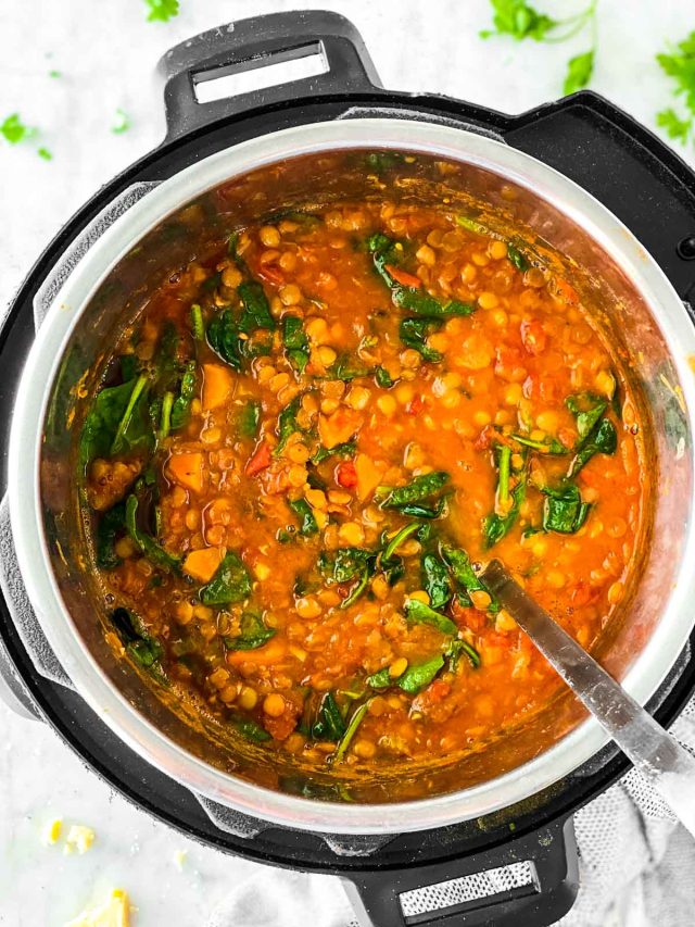 Instant Pot Lentil Soup - Savory Nothings