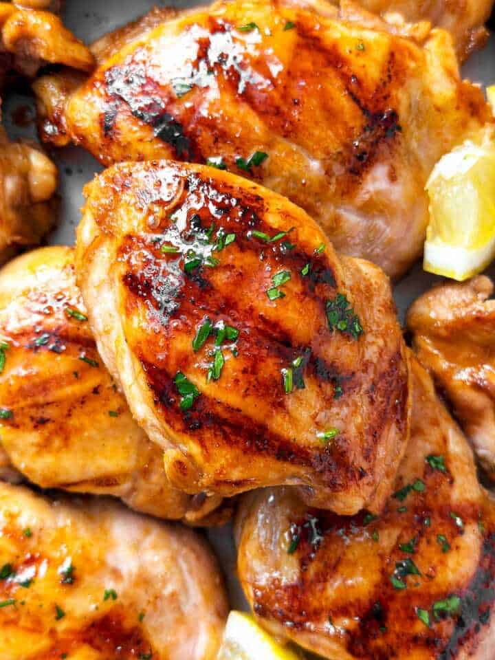 Grilled Chicken Thighs Recipe - Savory Nothings