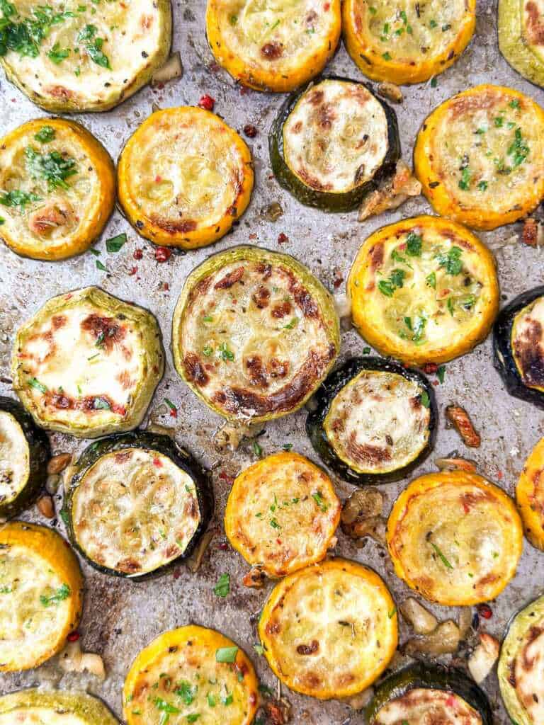 Roasted Summer Squash and Zucchini Recipe - Savory Nothings