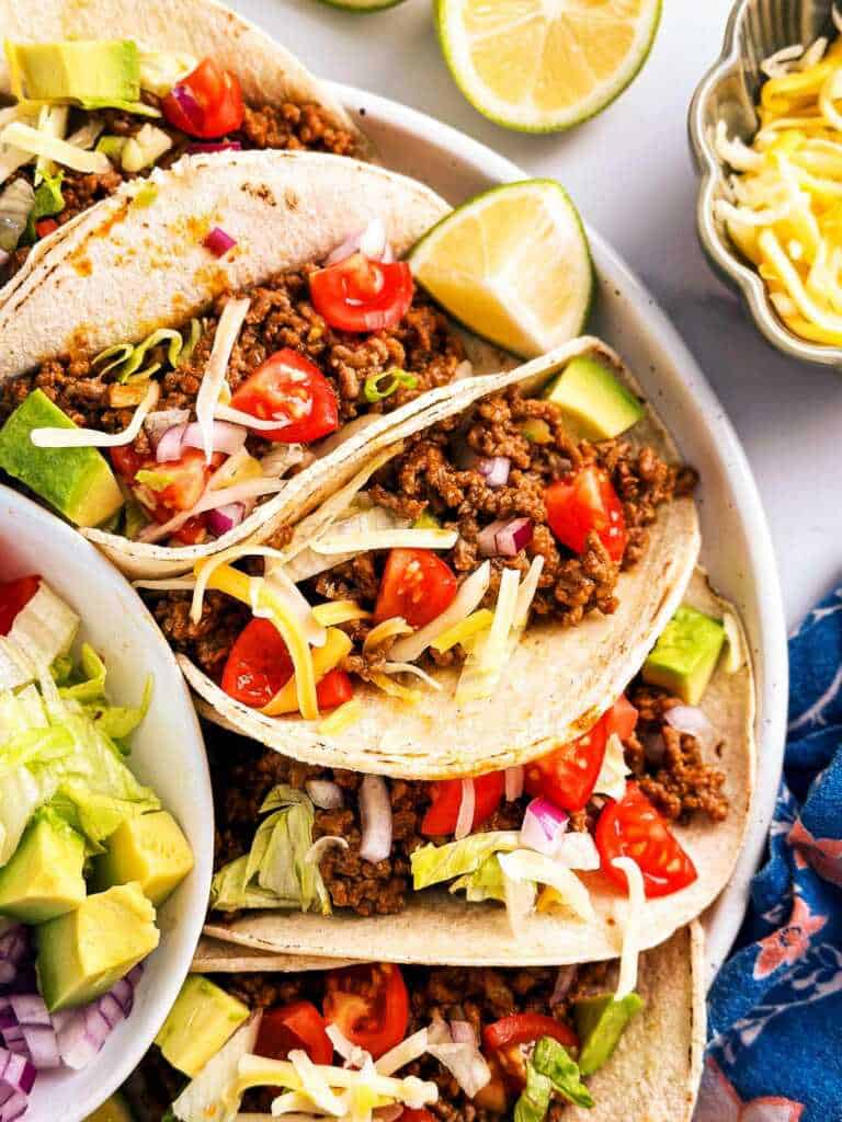 Ground Beef Tacos Recipe - Savory Nothings