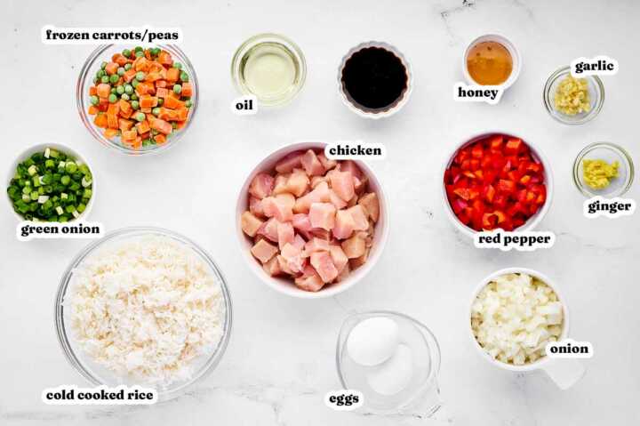Easy Chicken Fried Rice Recipe - Savory Nothings