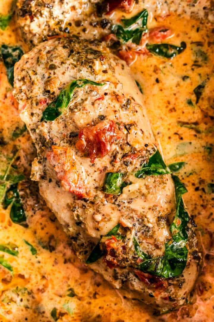 Crockpot Tuscan Chicken Recipe - Savory Nothings