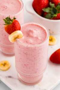 Strawberry Banana Smoothie Recipe - Savory Nothings