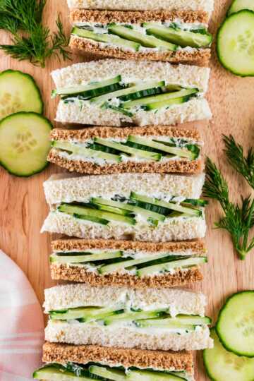 Cucumber Tea Sandwiches Recipe - Savory Nothings