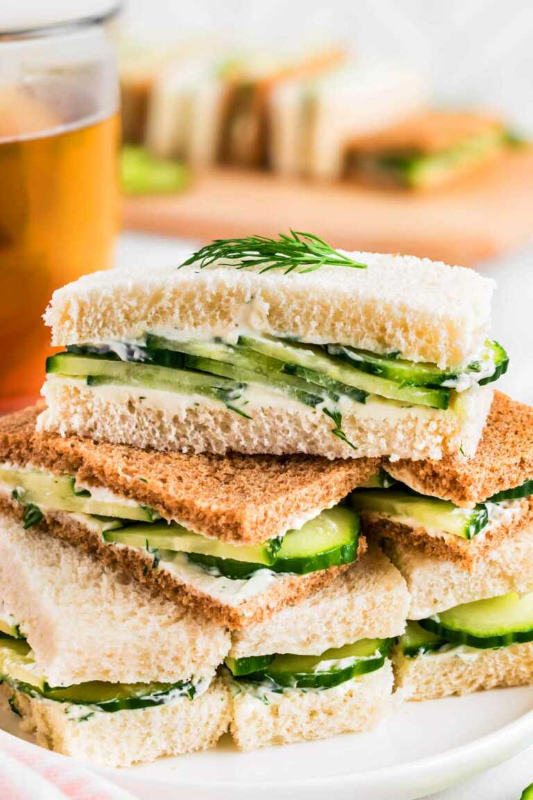 Cucumber Tea Sandwiches Recipe - Savory Nothings