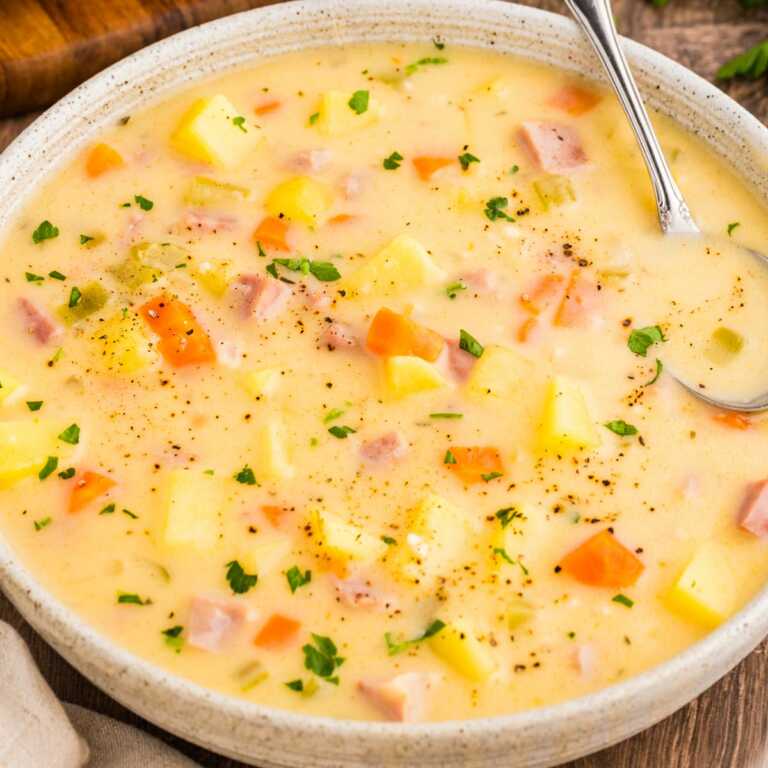 Creamy Ham and Potato Soup (Ham Leftovers, Easy, No Grainy Dairy ...