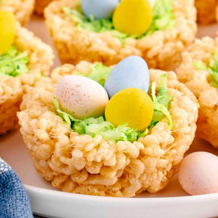 Rice Krispie Easter Nests Tutorial - Savory Nothings
