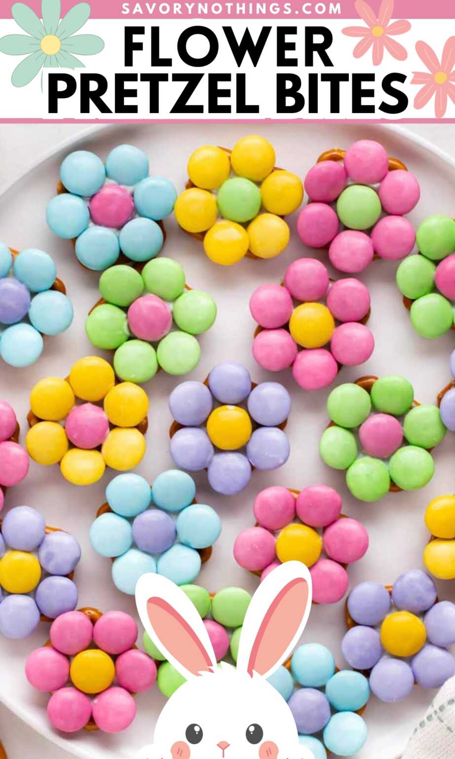 Flower Pretzel Bites - Savory Nothings