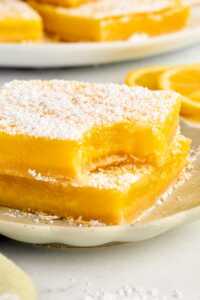 Lemon Bars with Shortbread Crust Recipe - Savory Nothings