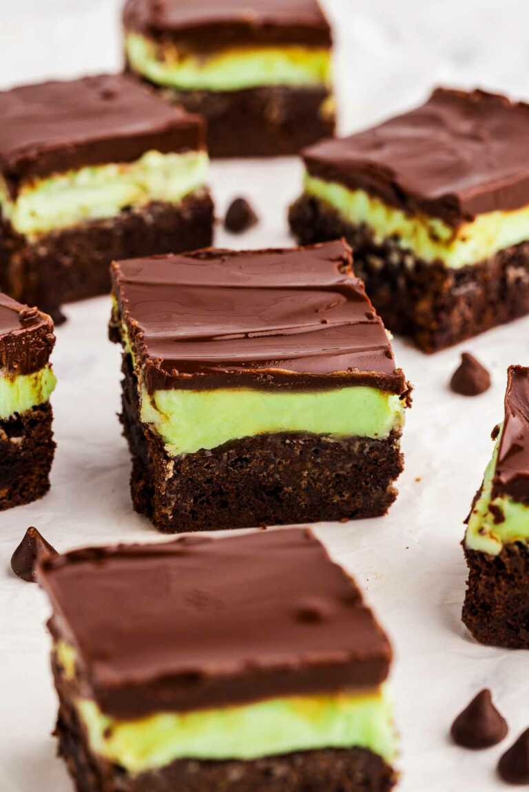 Mint Brownies Recipe - Savory Nothings