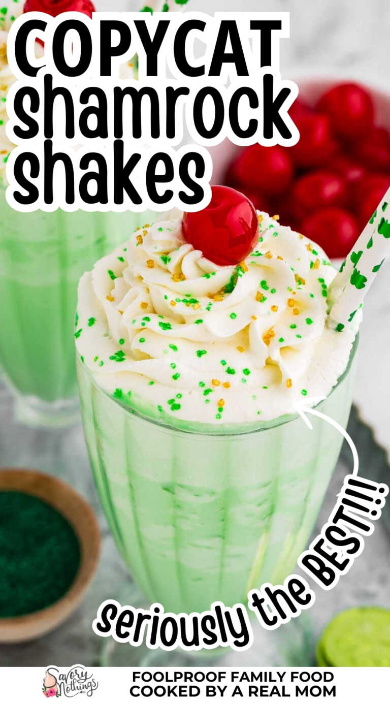 Copycat Shamrock Shake Recipe - Savory Nothings