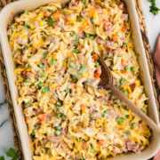 Ham and Noodle Casserole (Easy Leftover Ham Recipe) - Savory Nothings
