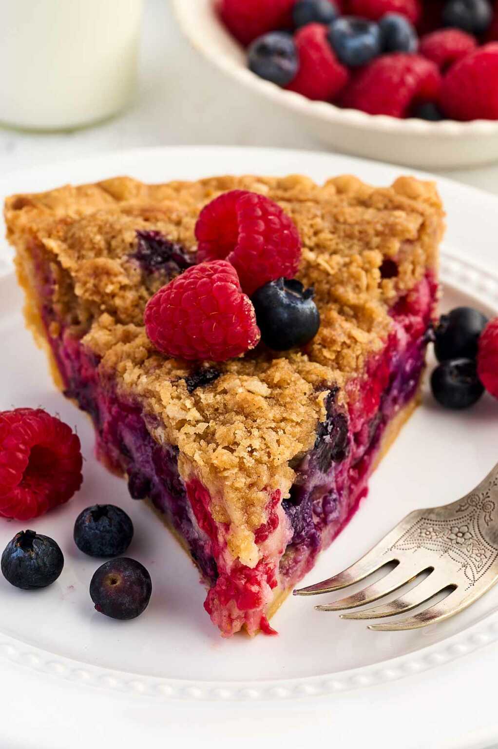 Berry Custard Pie - Savory Nothings