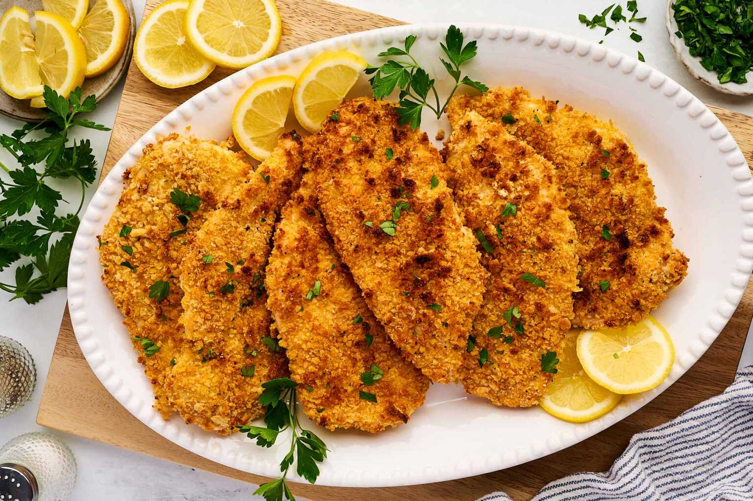 Oven Baked Chicken Cutlets Recipe - Savory Nothings